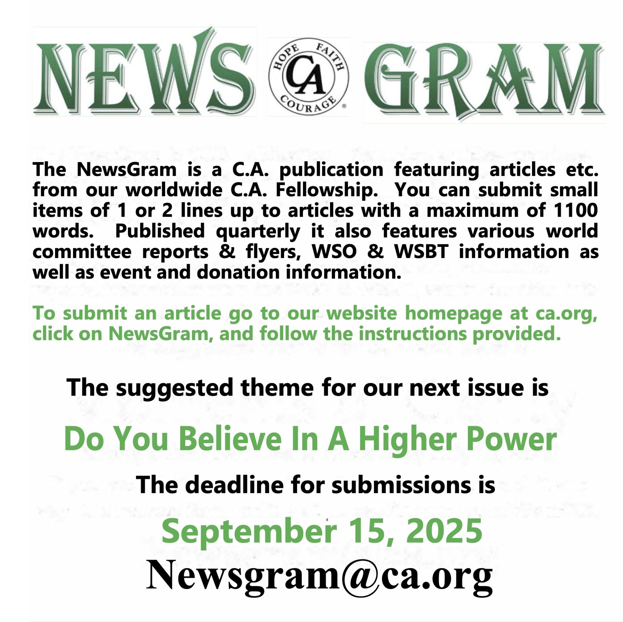 Canada – Cocaine Anonymous® World Services